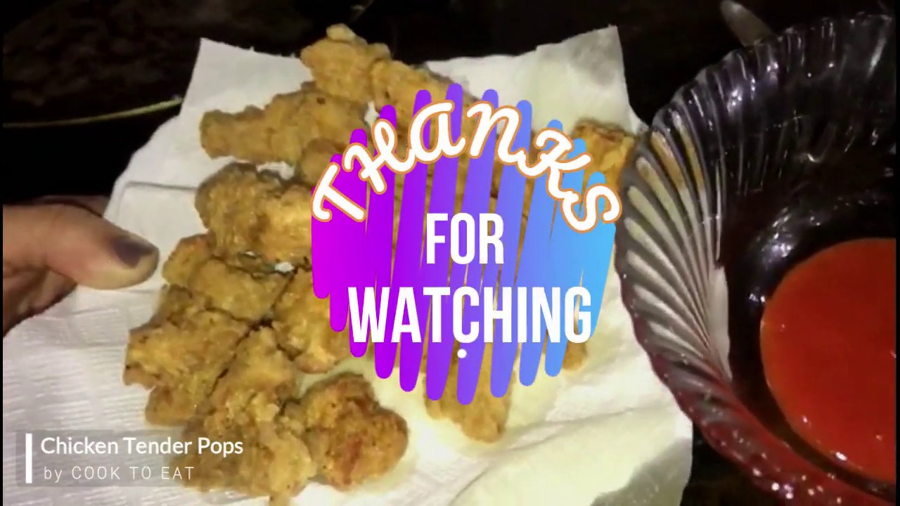 How To Make Tender Pops At Home Easy Recipe | Crispy Chicken Tender ...