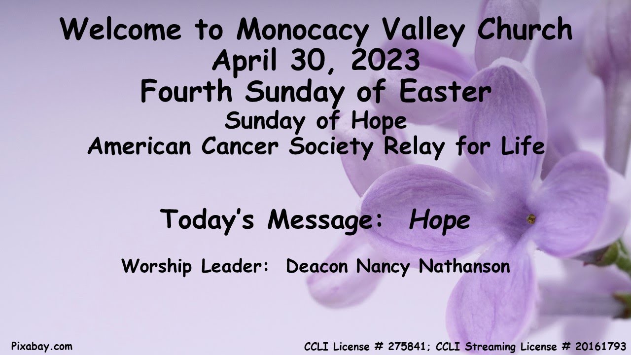 Monocacy Valley Church - April 30, 2023 - YouTube