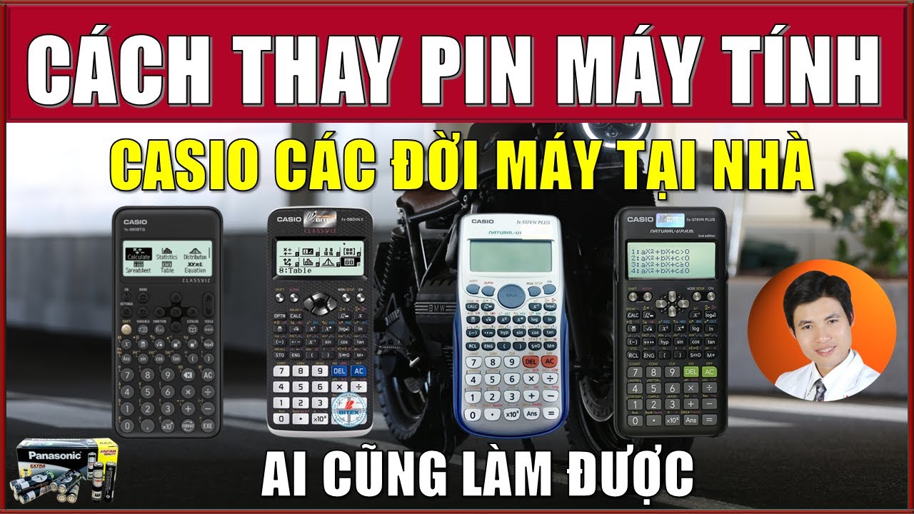 CÁCH THAY PIN CHO MÁY TÍNH CASIO CÁC ĐỜI MÁY | fx 580VNX, fx 880BTG, fx ...