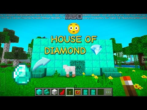 Making my house with only diamonds 😯||Minecraft House Build ♥️||Diamond ...