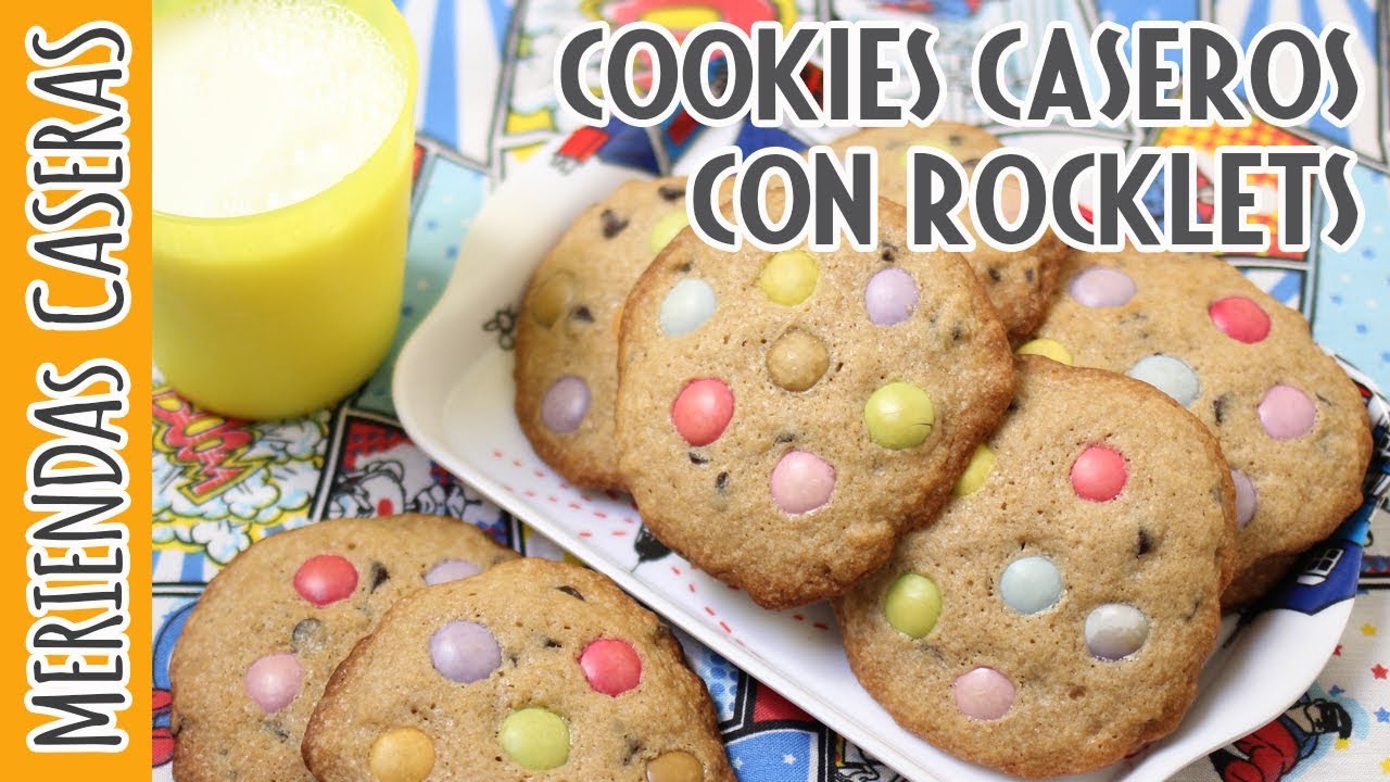 Cookies con rocklets caseros - YouTube