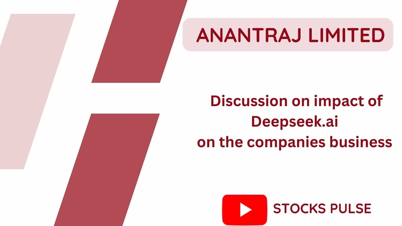 Why is Anant Raj stock falling? Impact of recent AI developments on the ...