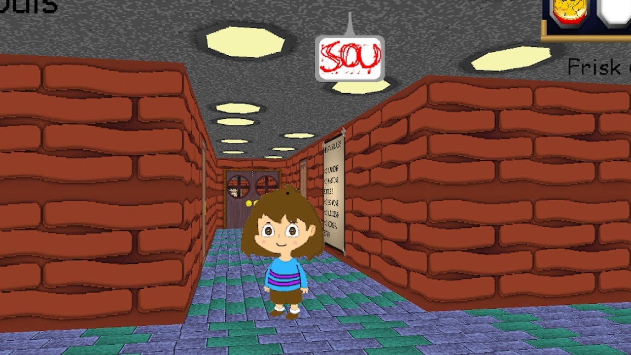 Undertale in Baldi's Basics (Story of Undertale) - YouTube
