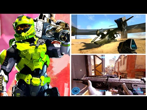 HALO INFINITE FALCON REVEAL, BEAM RIFLE, SMG, DMR, NEW EQUIPMENT & MORE ...