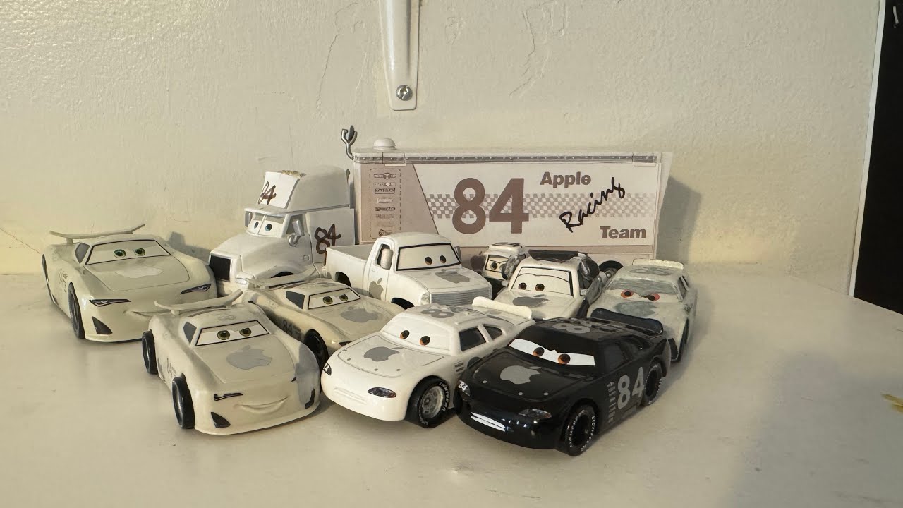 Disney Pixar Cars Team Apple (Racers, Pitty, Crew Chiefs and Hauler ...