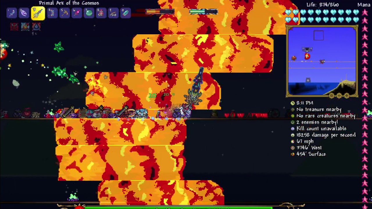 Terraria All Bosses At The Same Time(Calamity Mod) - YouTube