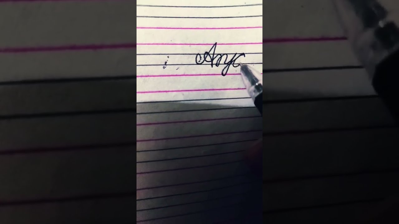 How To Write Anjali In Cursive Writing cursivehandwriting How To Write Anjali In Cursive Writing cursivehandwriting