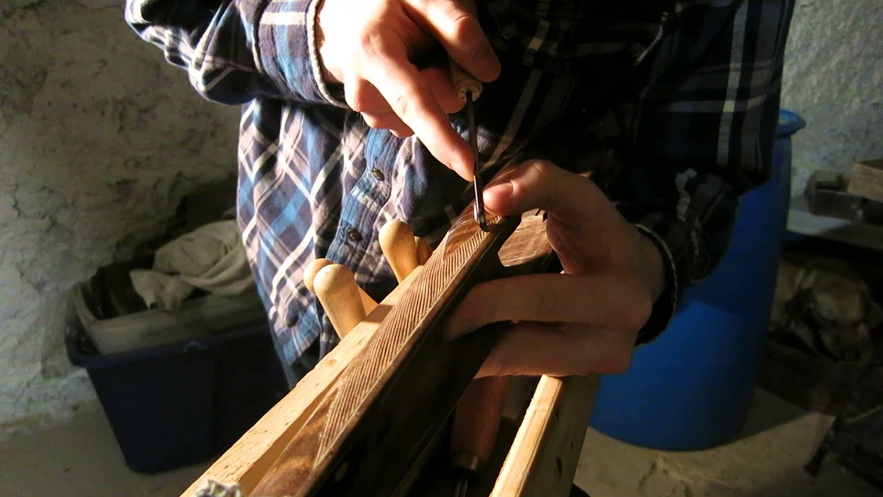 Cleaning up custom checkering - YouTube