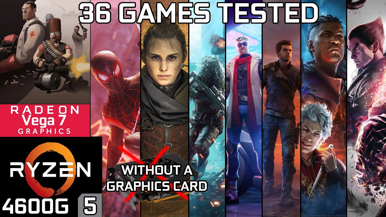 AMD Ryzen 5 4600G in 2024 - 36 Games Tested - YouTube