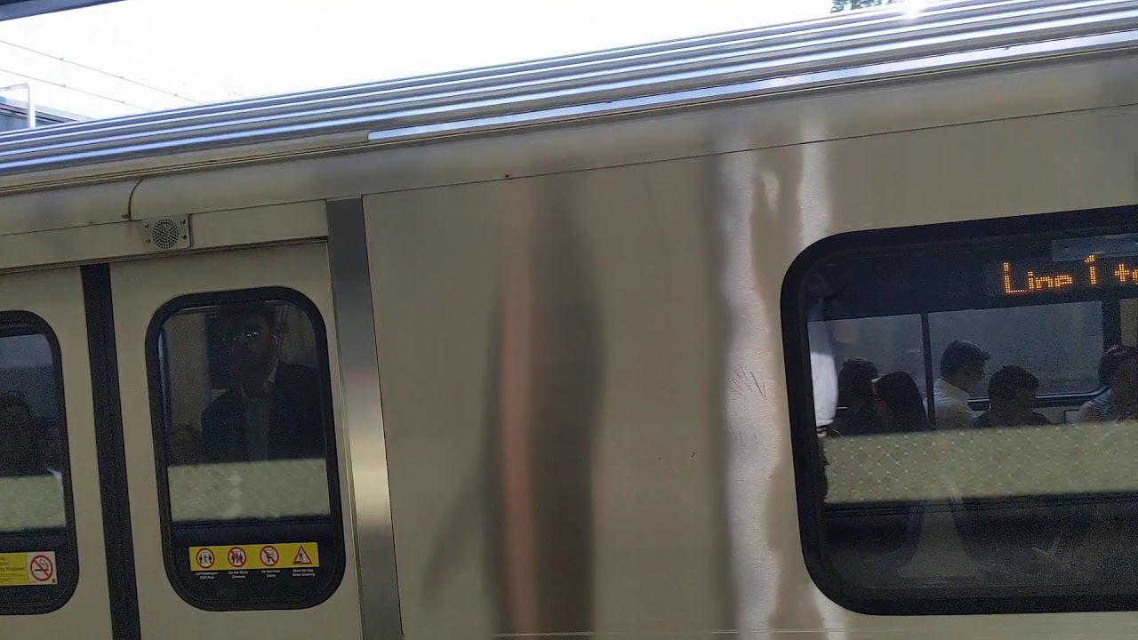 Northbound Toronto rocket subway train with side signs active - YouTube