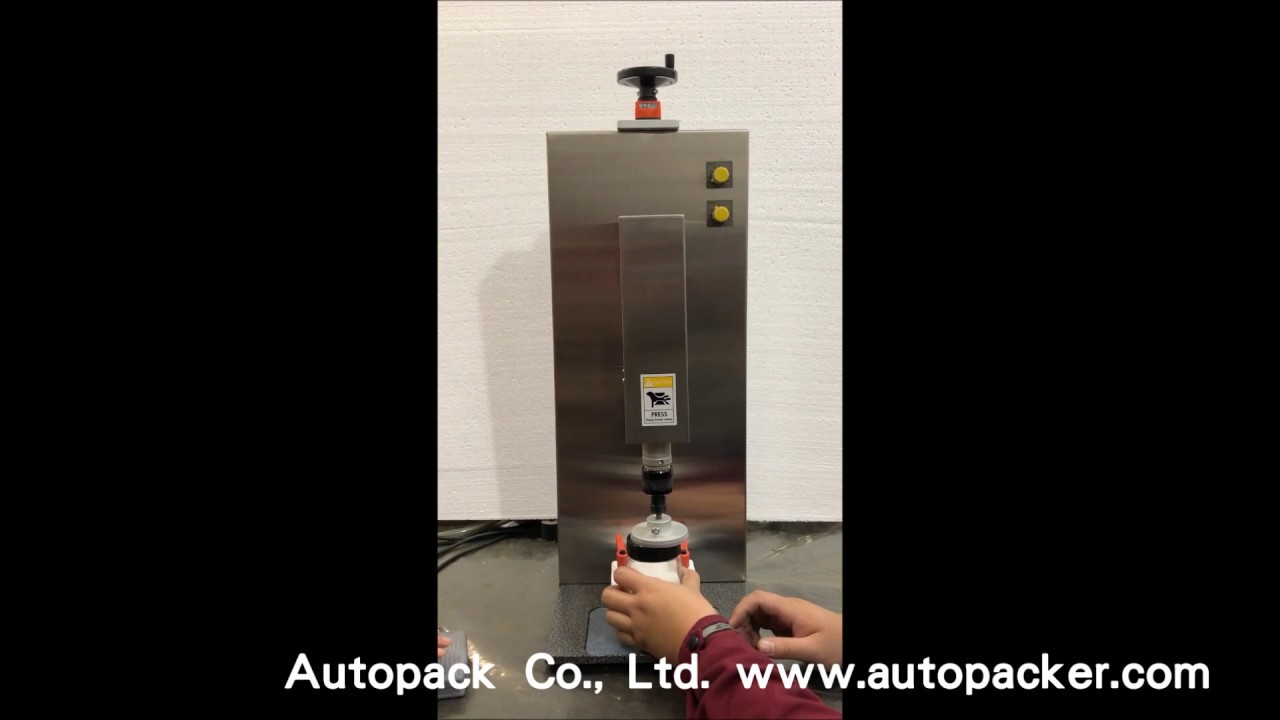 CT-100 Tabletop Semi-Auto Capping Machine/Packaging Machine - YouTube