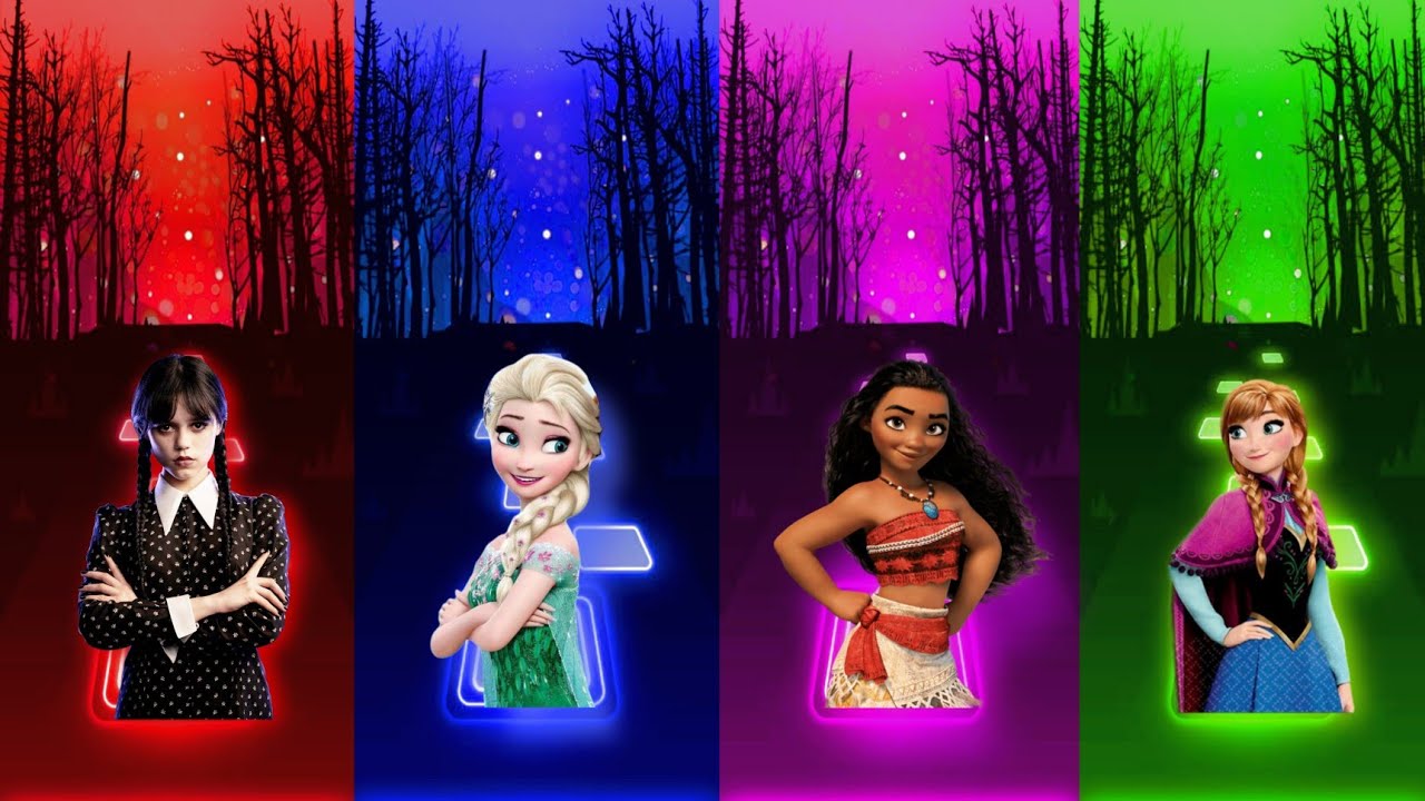 Wednesday Addams vs Elsa let it go Frozen vs Anna do you want to build ...