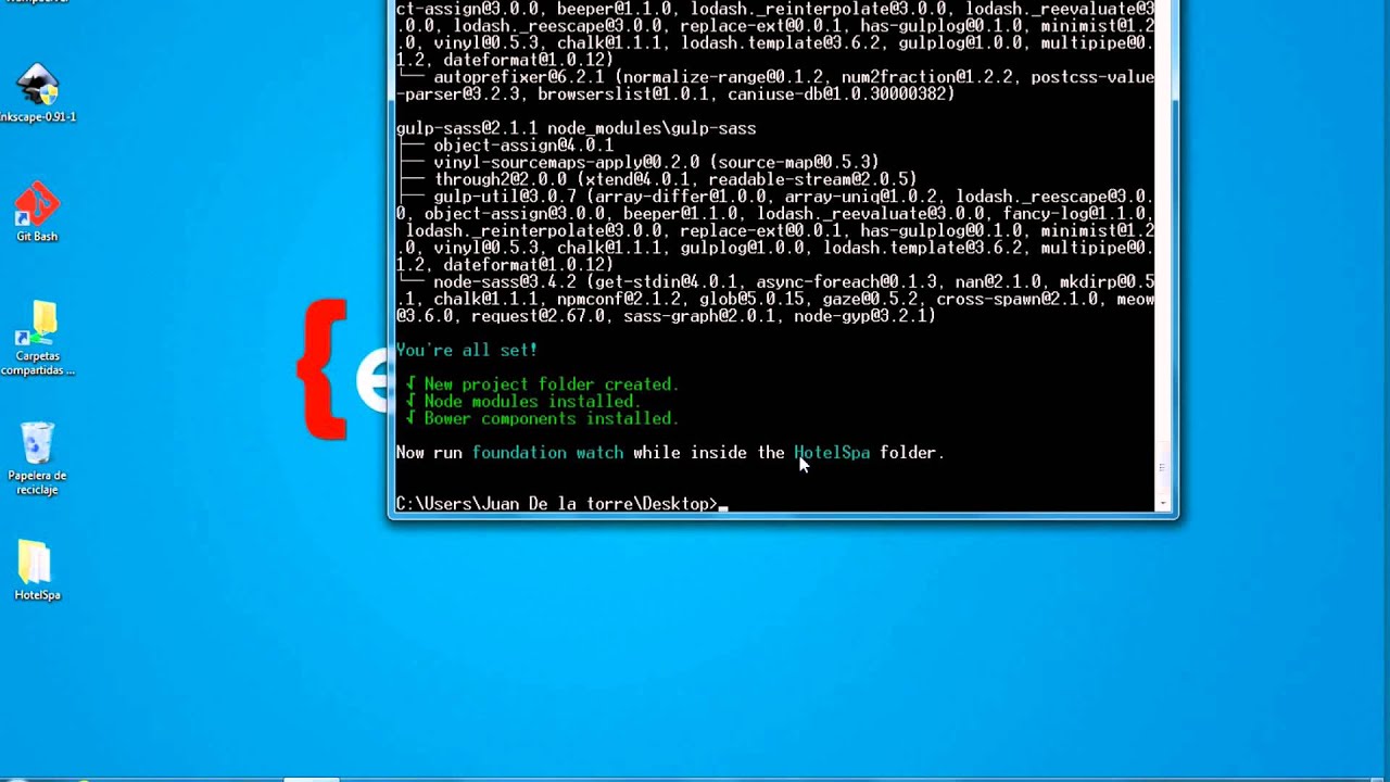 Diseño Web Responsive con Foundation 6 y SASS - Instalando Foundation ...