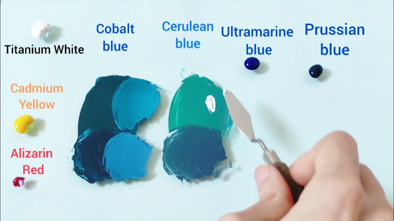 How to create blue color?/different kind of blue color paint/color ...