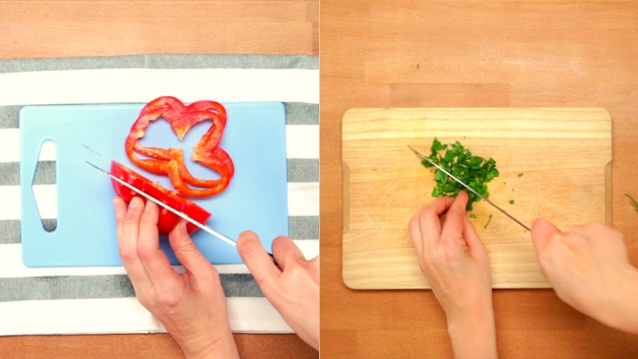 6 trucos sencillos para CORTAR ALIMENTOS 🥕 - YouTube