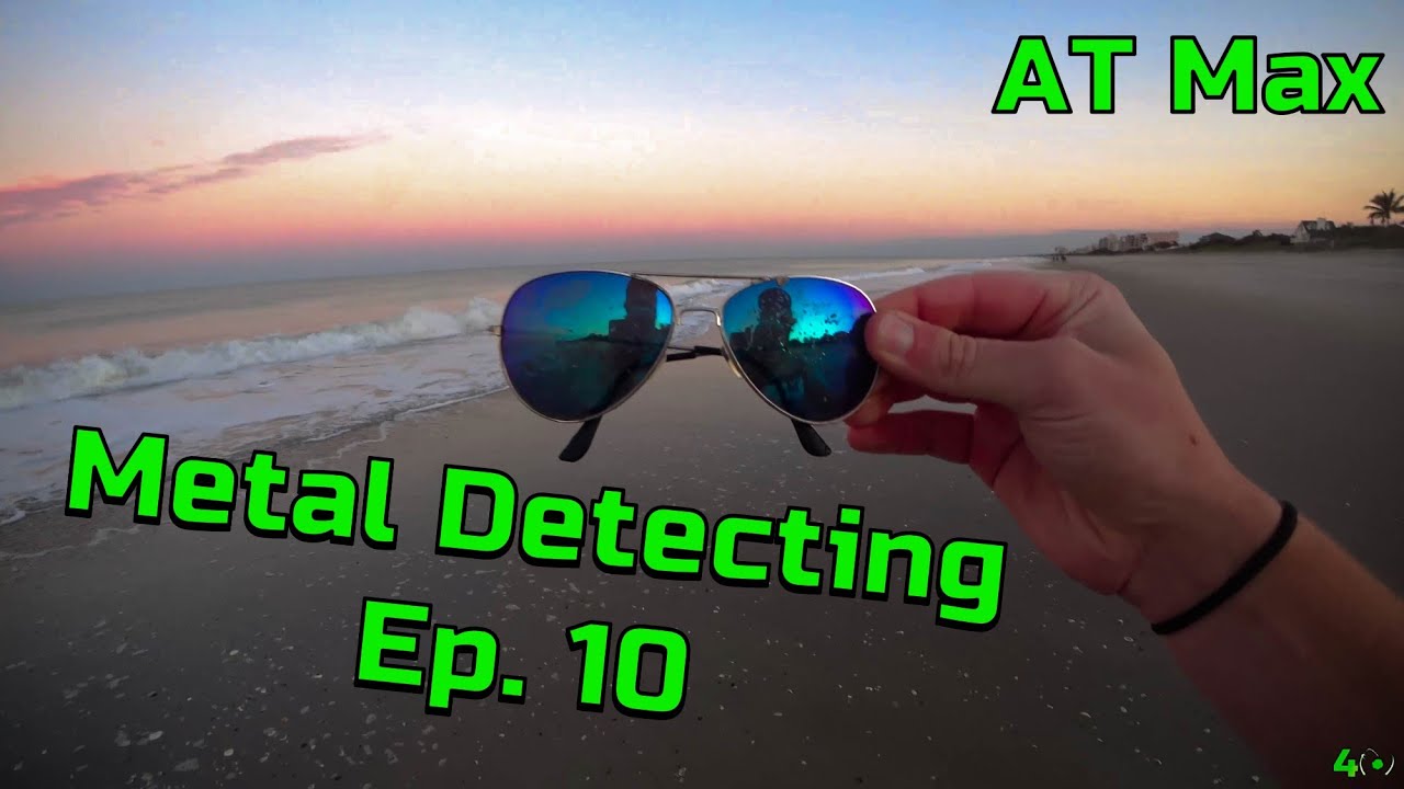 New Sunglasses! Sunset Beach Metal Detecting in Florida with the ...