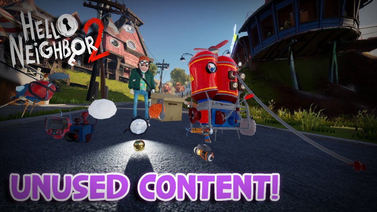 Hello Neighbor 2 BETA | WEIRD items, UNUSED items, and UNUSED sounds ...