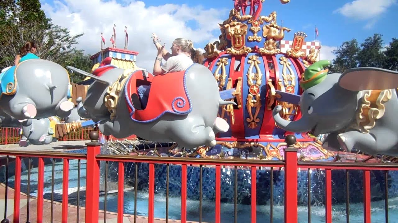 Dumbo the Flying Elephant Ride at Walt Disney World Magic Kingdom - YouTube