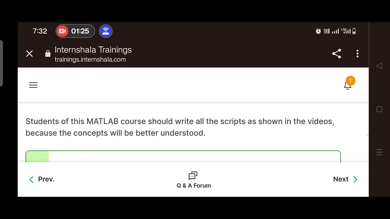 Internshala Solution Matlab Module 3 Youtube
