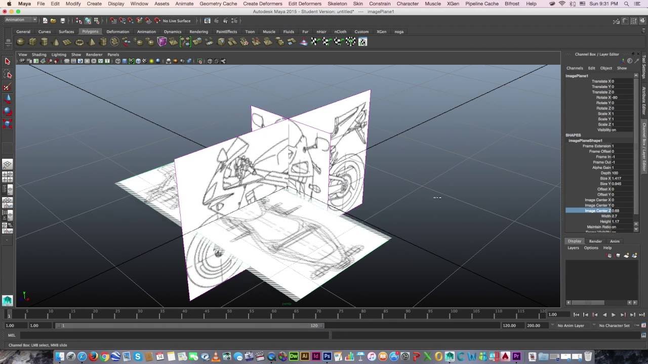 How To Import Blueprint In Maya - YouTube