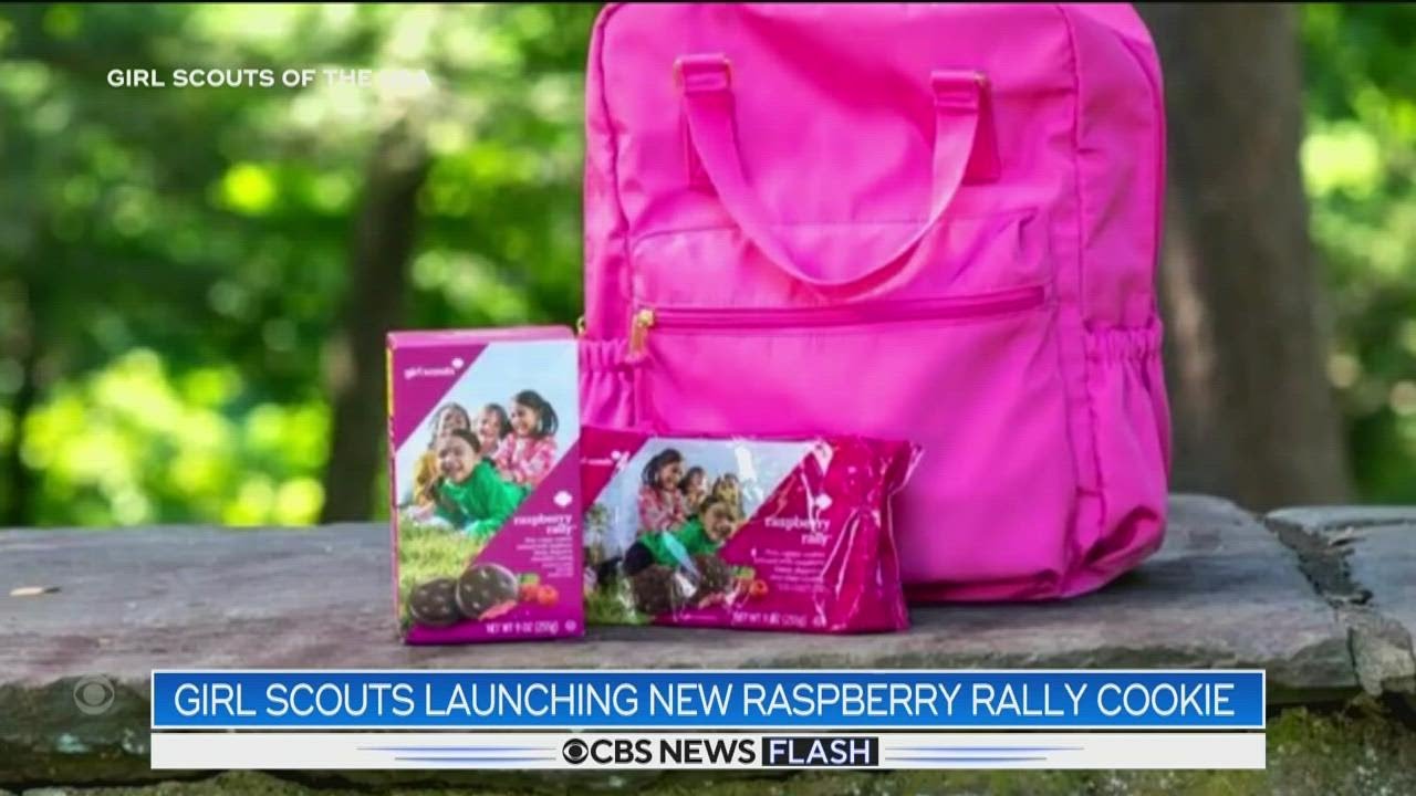 Girl Scouts release new cookie, 'Raspberry Rally' - YouTube
