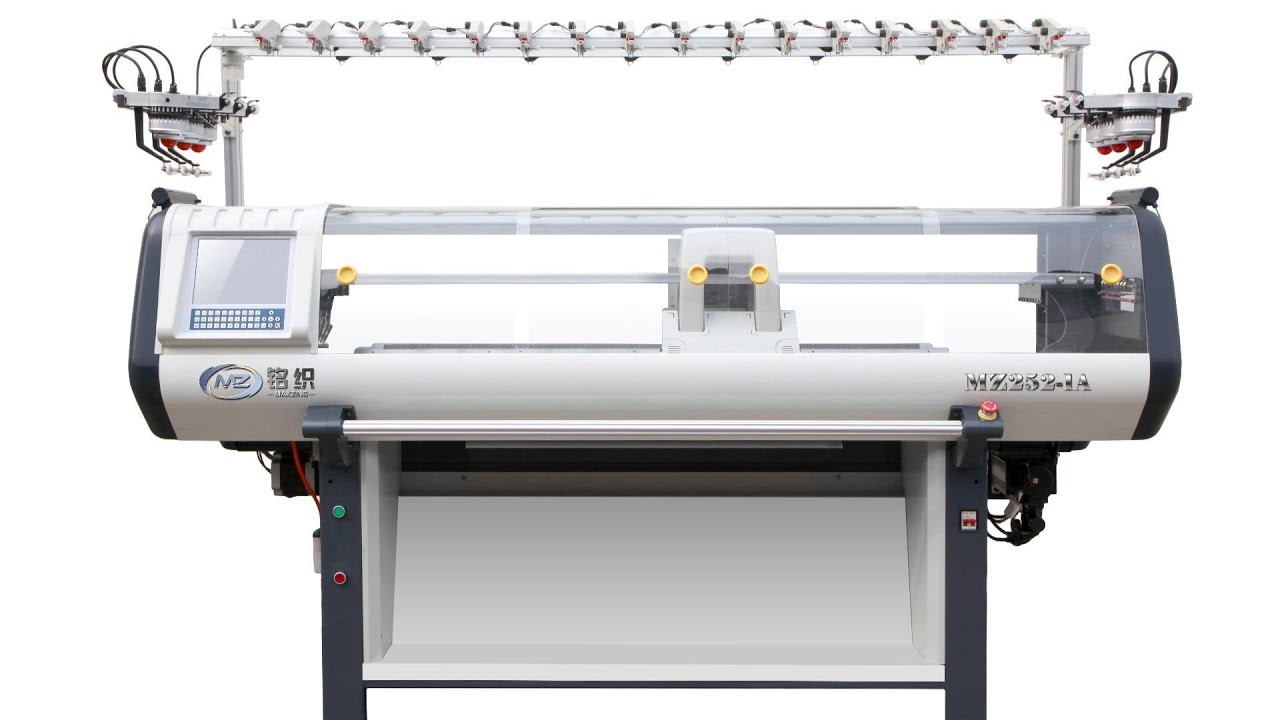 MaxZing simpal double High speed kntting machine - YouTube
