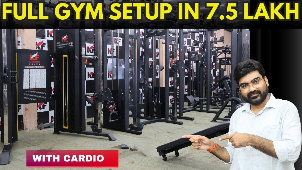 Full Gym Setup in Just 7.5 Lakh | Kingdom of Fitness - YouTube
