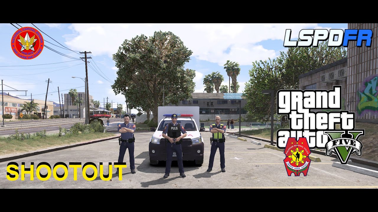 SHOOTOUT - PNP | GTA V | LSPDFR | PNP MOD | PH LSPDFR - YouTube