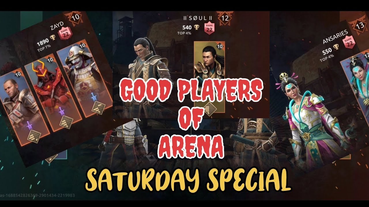 GOOD PLAYERS OF SHADOW FIGHT ARENA 🥰 || SHADOW FIGHT 4 ARENA 🥰 || SARGE ...