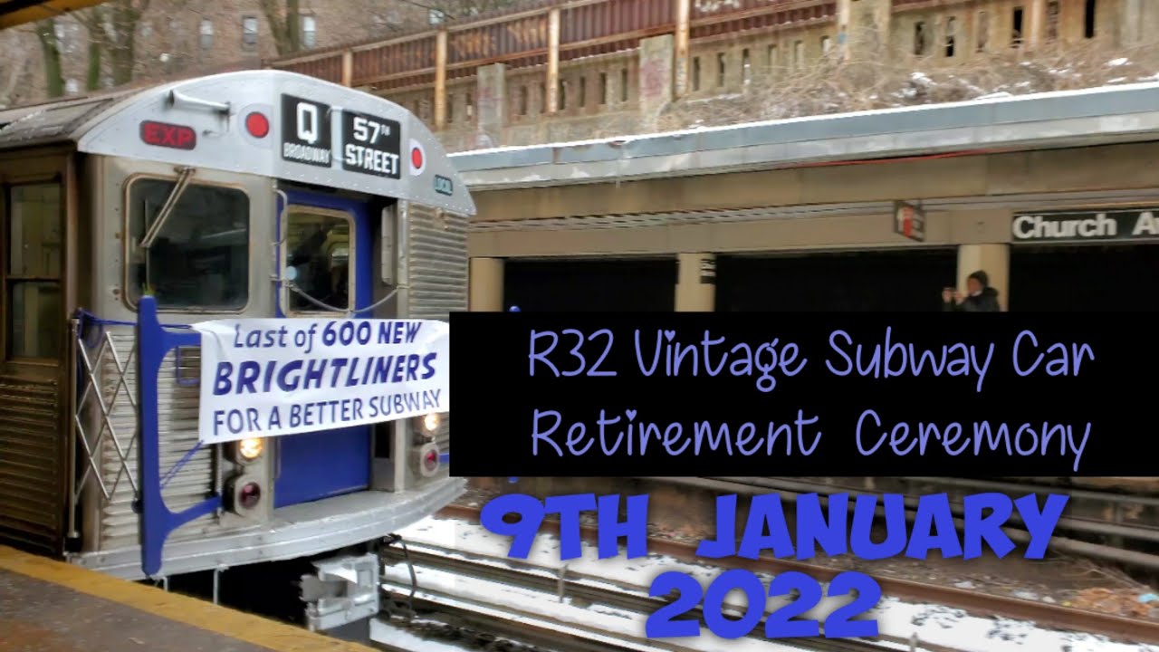 NYC Transit Museum | Budd R32 "Brightliner" Subway Car Retirement ...