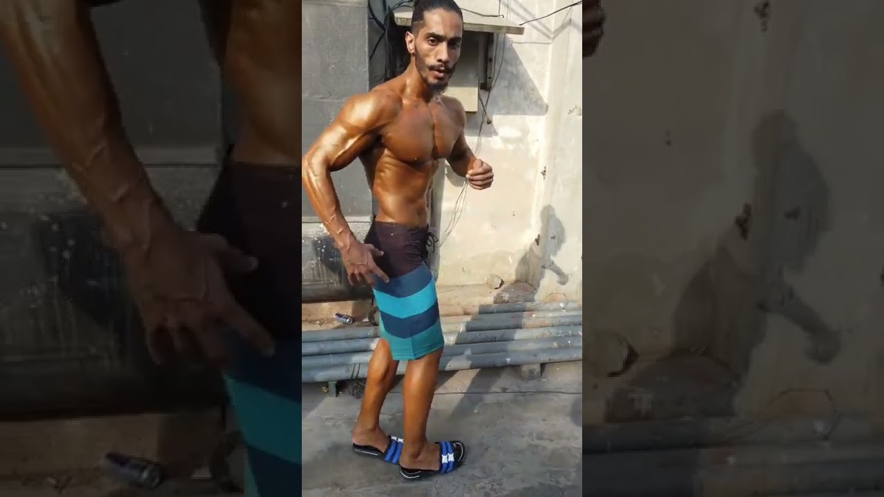 19 year old teen bodybuilder on competition day - YouTube