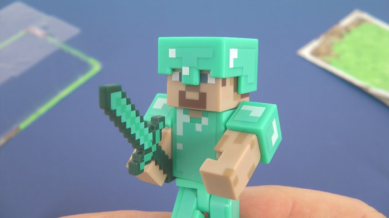FIRST WINNER #1 - Minecraft Toys Diamond Steve Toy Action Figure. - YouTube
