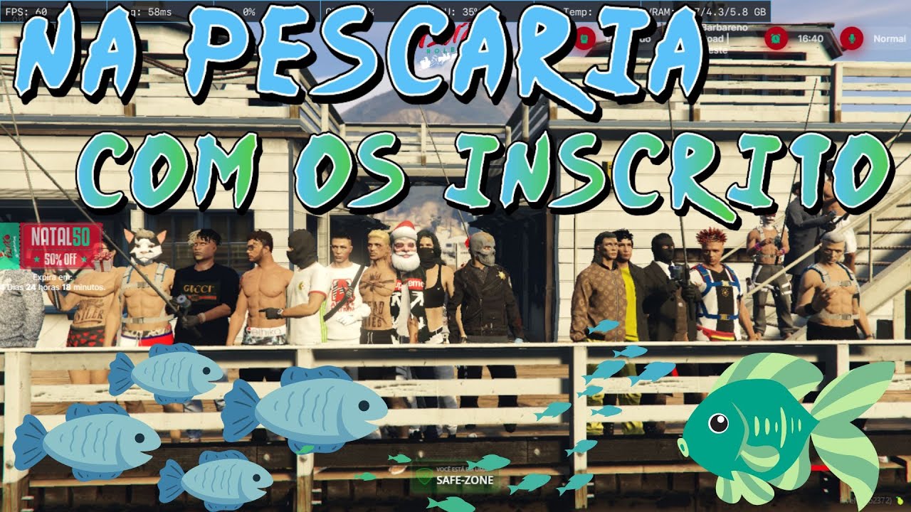 💲FIVEM💲GTA RP💲NATAL NA PESCARIA DO FLUXO💲ROLEPLAY LIVE💲 - YouTube