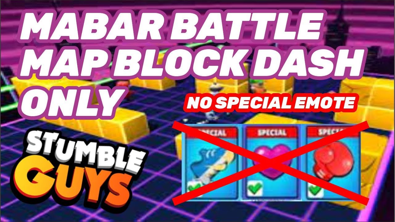 MABAR STUMBLE GUYS MAP BLOCK DASH ONLYYY!!! Stumble Guys - YouTube