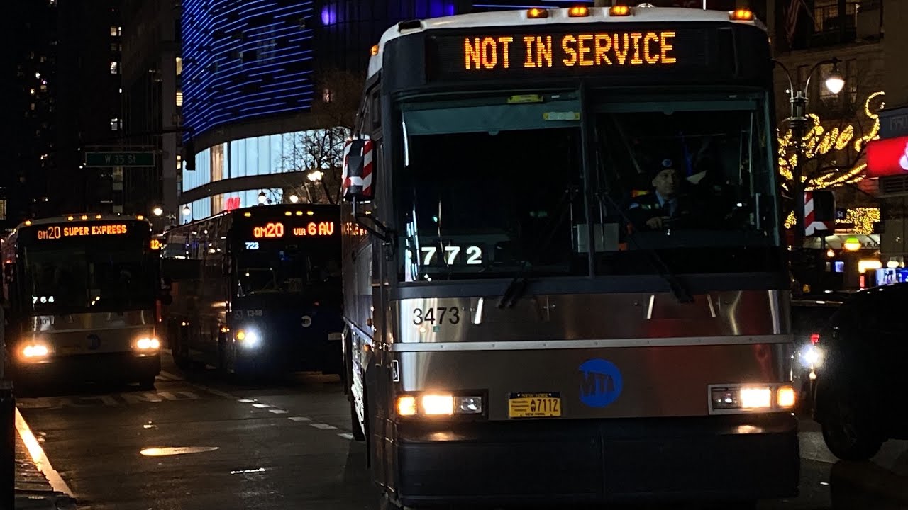 MTA Bus Company: Express buses on 6 Avenue - YouTube