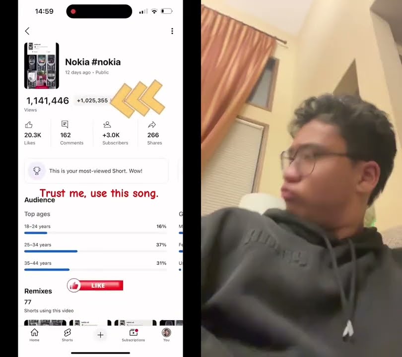 When you first listen to the Nokia phone and it’s actually a banger ...