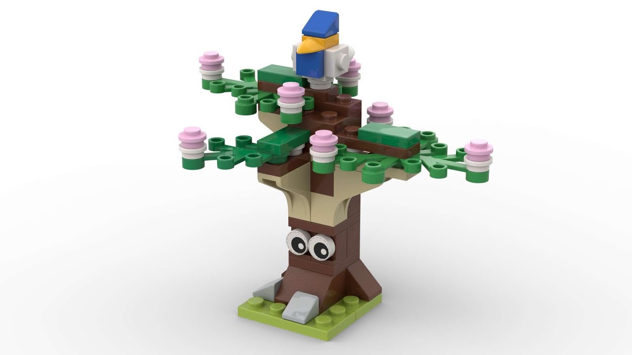 Lego 40096 Spring Tree Speed Build LDD by PLegoBB - YouTube