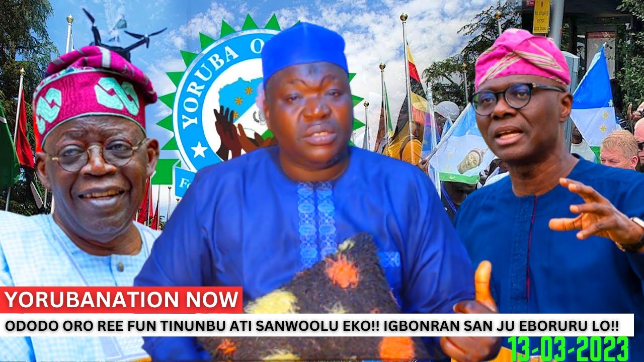 ODODO ORO REE FUN TINUNBU ATI SANWOOLU EKO!! IGBONRAN SAN JU EBORURU LO ...