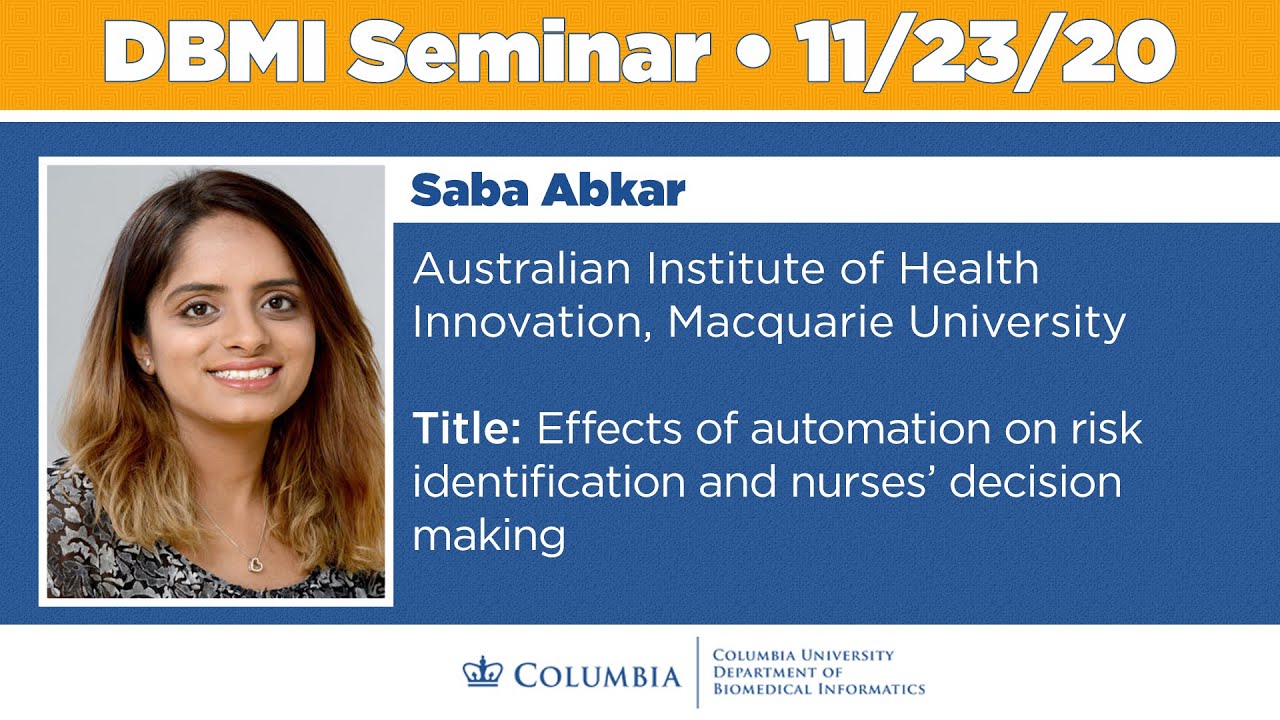 DBMI Seminar: Saba Akbar (Nov. 23, 2020) - YouTube