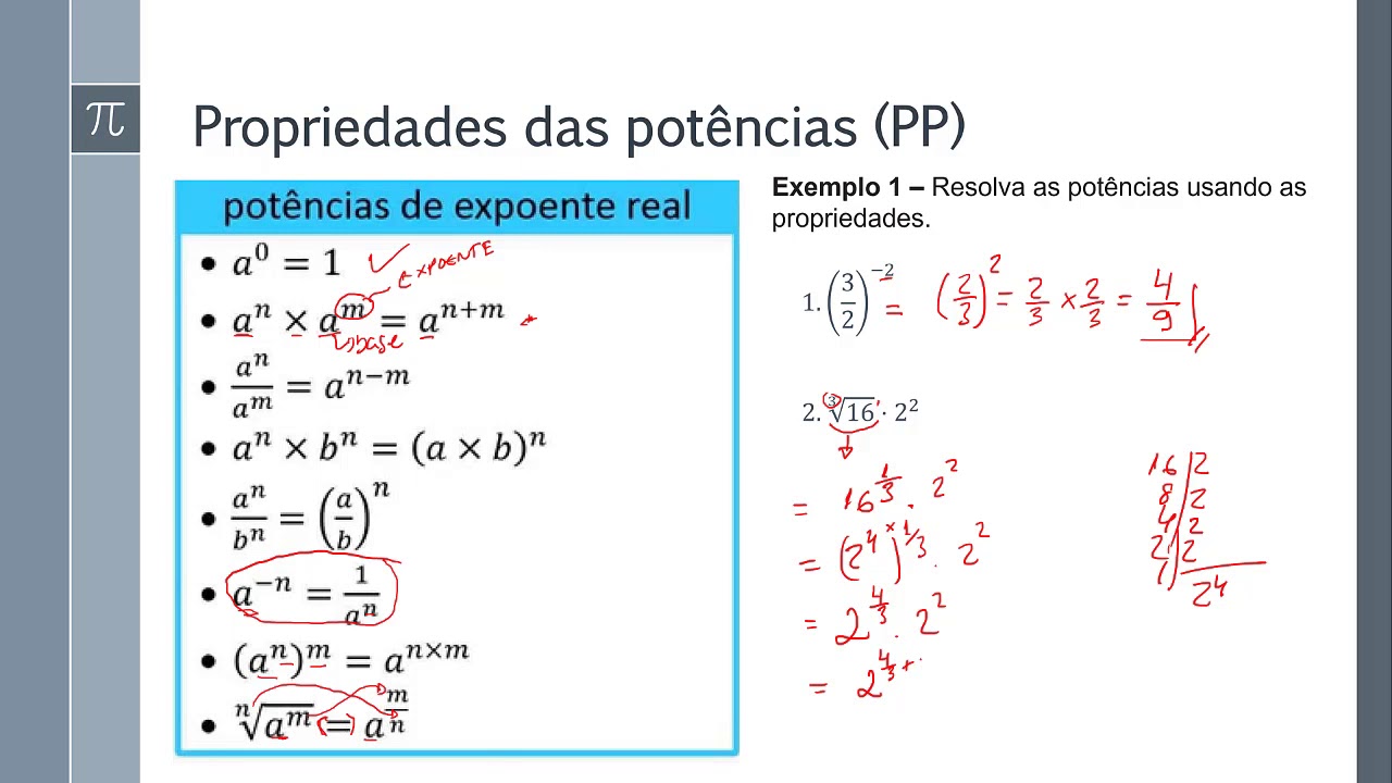 2º Bimestre: Funções Exponenciais e Logaritimos - Propriedades das ...