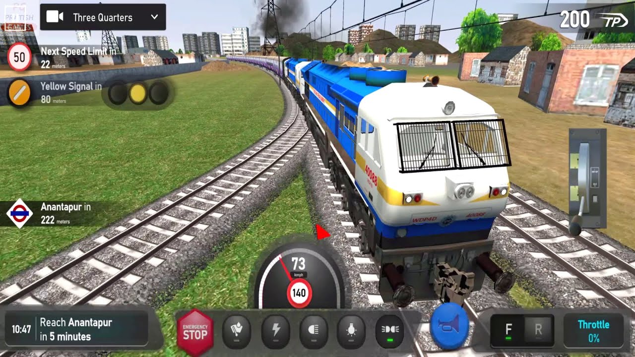 Twin WDP4D Pulling Mahamana Express | Indian Train Simulator Game ...