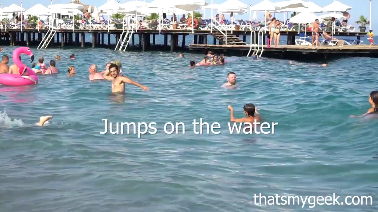Thats My Fun 9'' Football Neoprene Water Jumper - YouTube
