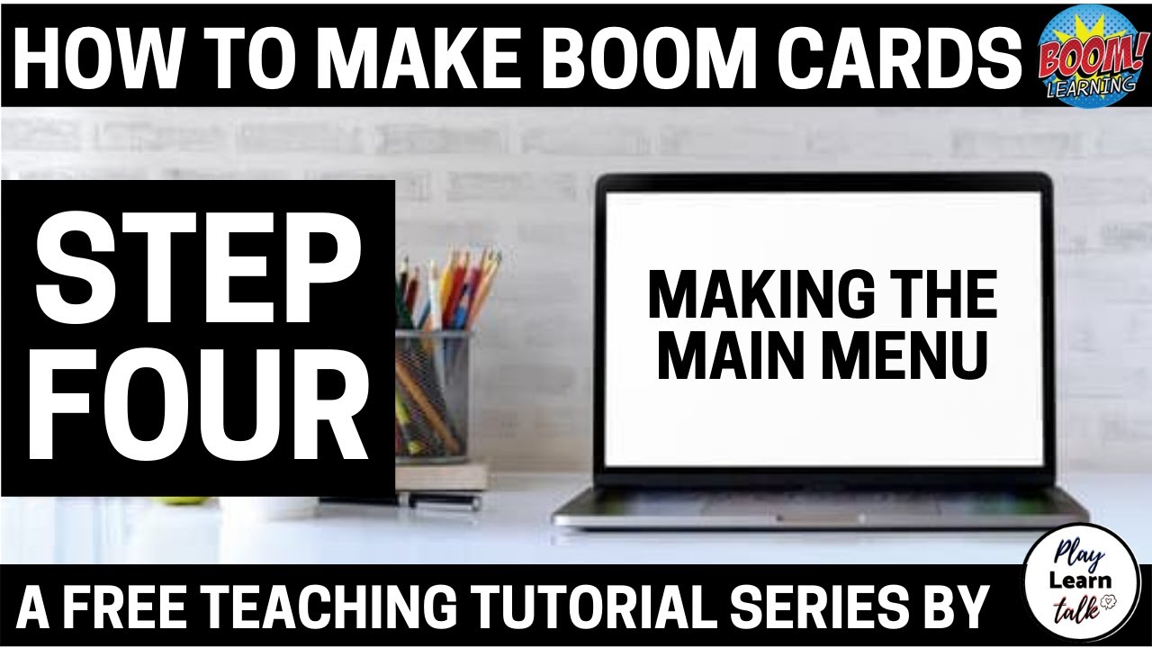 How to make Boom Cards - making the main navigation page - YouTube