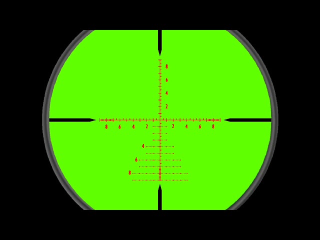 Sniper Scope View Green Screen