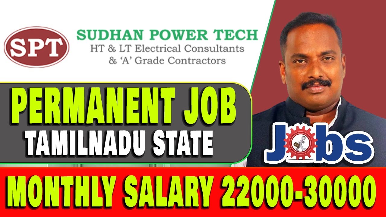30000 வரை சம்பளத்தில் வேலை வாய்ப்புகள் 2024 | Sudhan power tech | Tamil | VVVSI - YouTube
