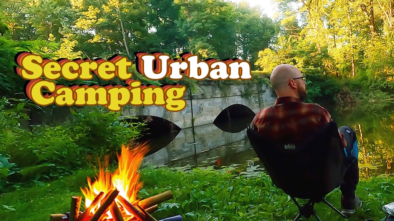 Secret Urban Camping on a Hidden Creek | Perfect Solo Overnight | E ...