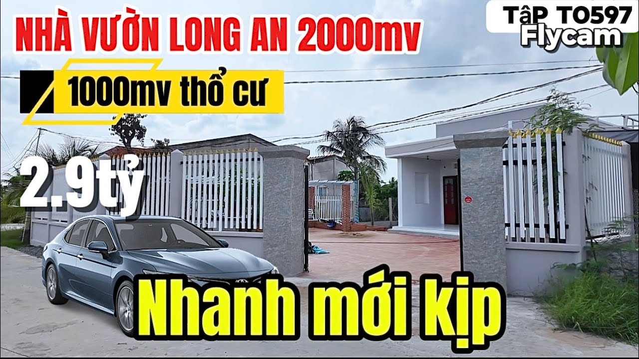 Tập T0597 Nhà Vườn Long An 2000mv đất ở 1000mv giá hợp lý quá trời, nhanh mới kịp | Nhà vườn 365 ...