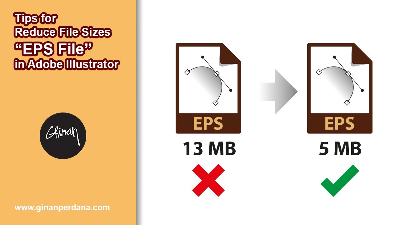 Tips for Reduce File Sizes EPS File in Adobe Illustrator - YouTube