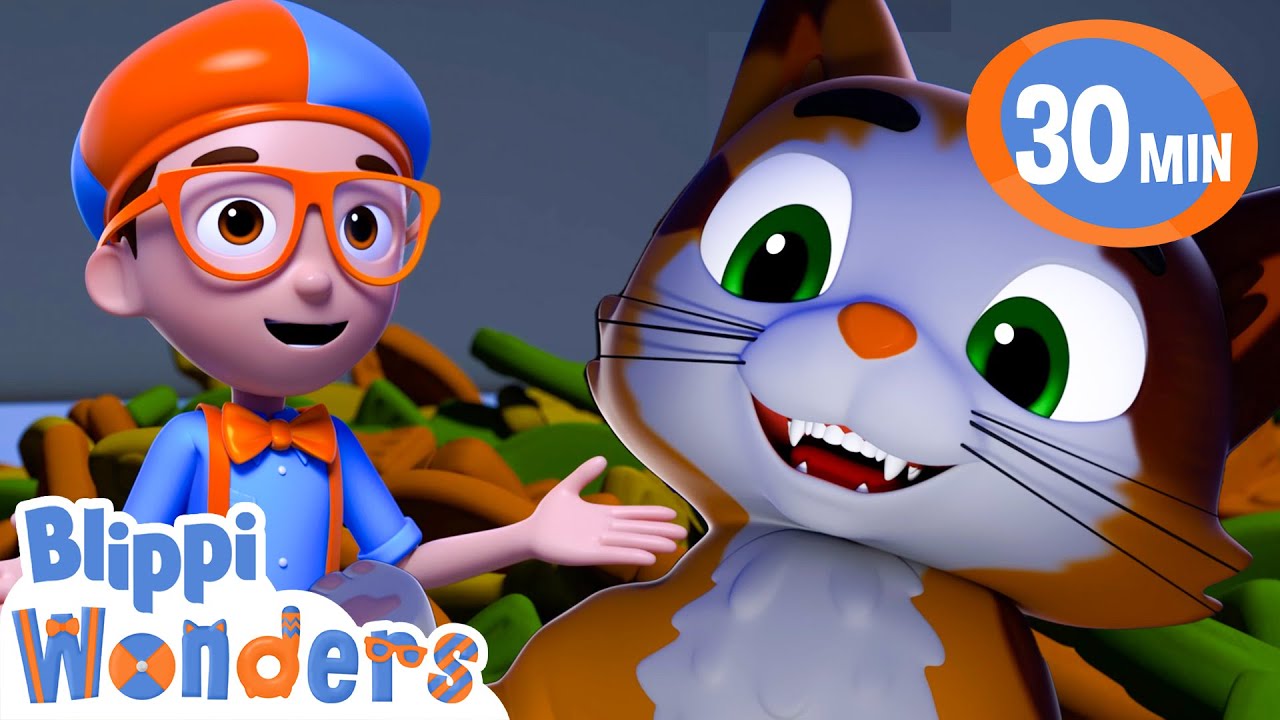 Blippi Wonders - Cat Whiskers Adventure + More! | Blippi Animated ...