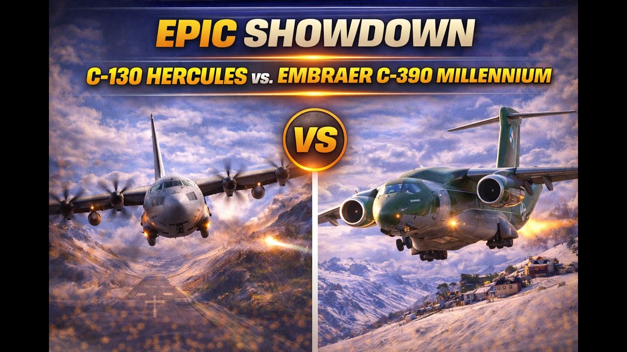 "Epic Showdown: C-130 Hercules vs. Embraer C-390 Millennium | Ultimate ...